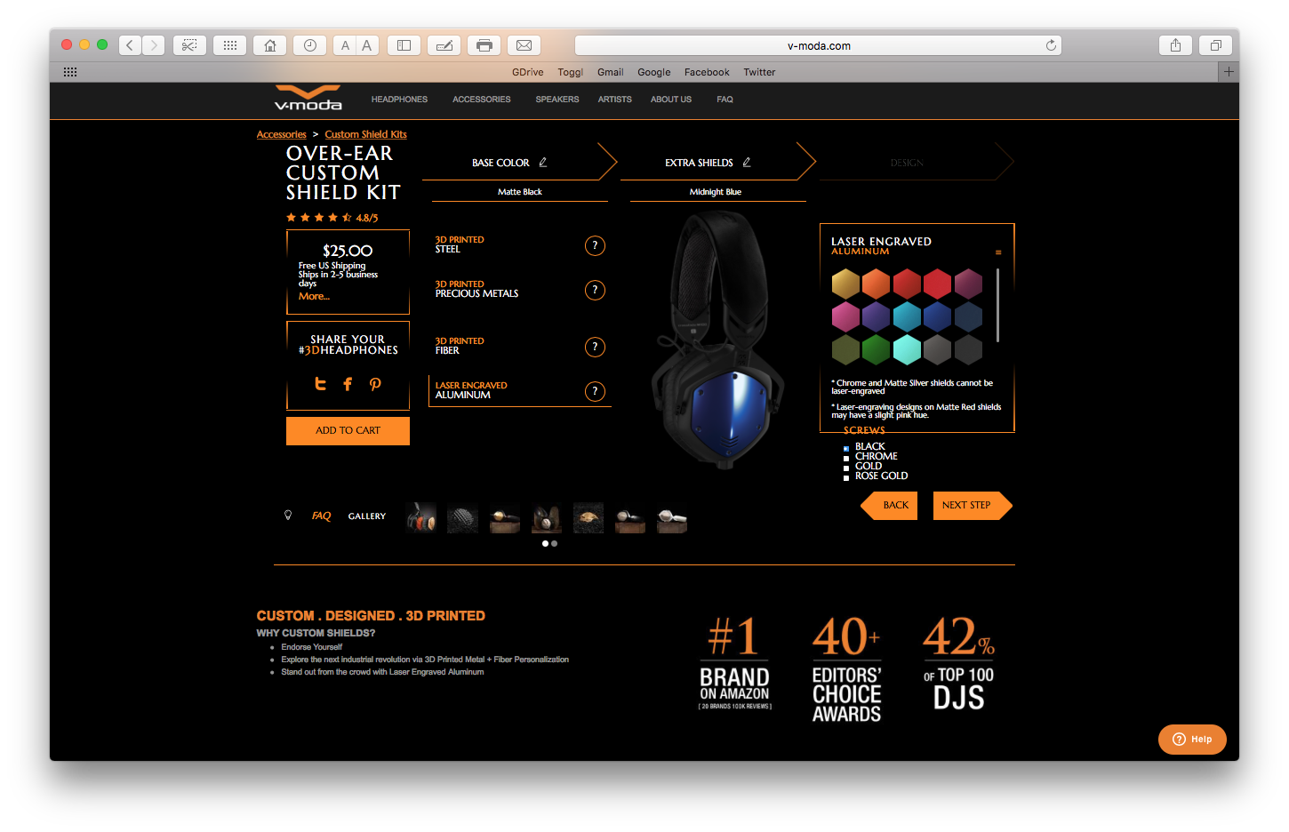 V-Moda | Configurator Database