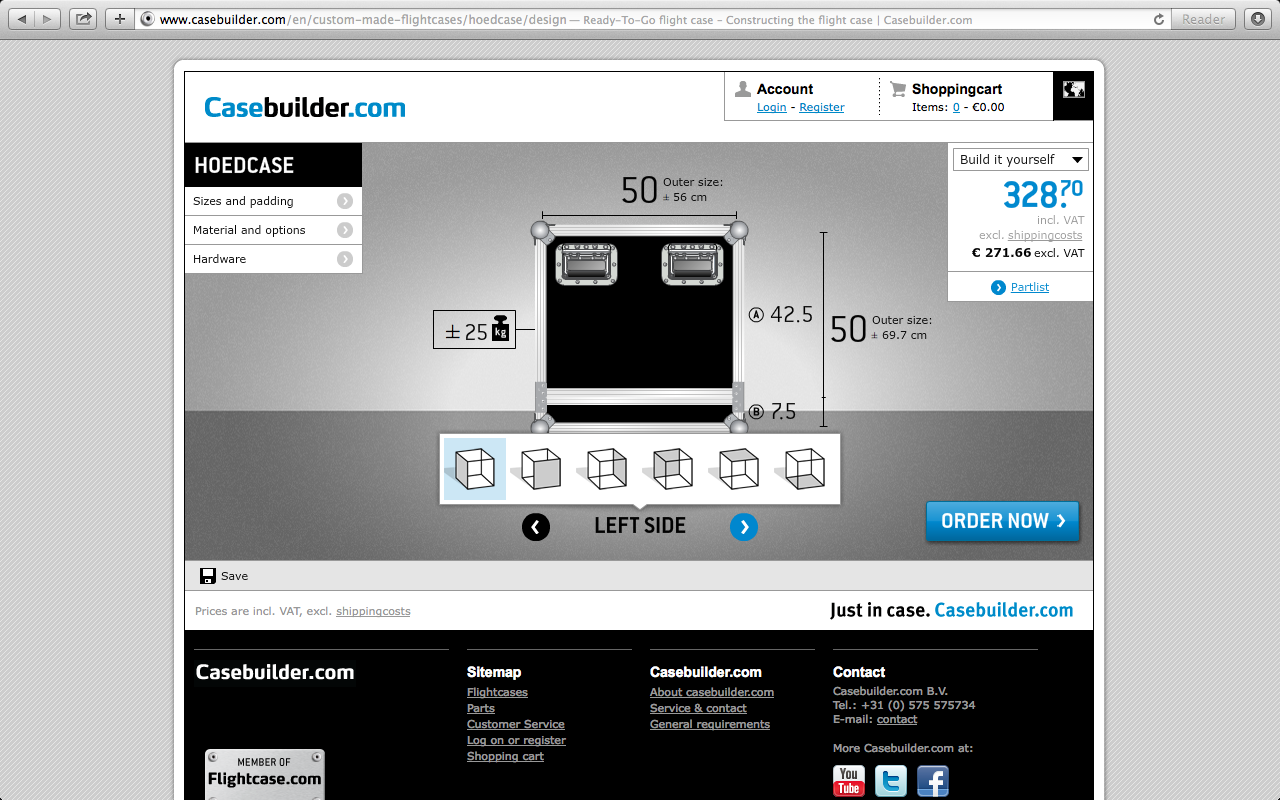 Casebuilder.com | Configurator Database