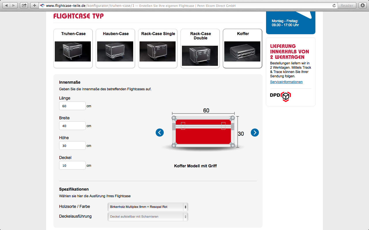 flightcase-teile.de | Configurator Database