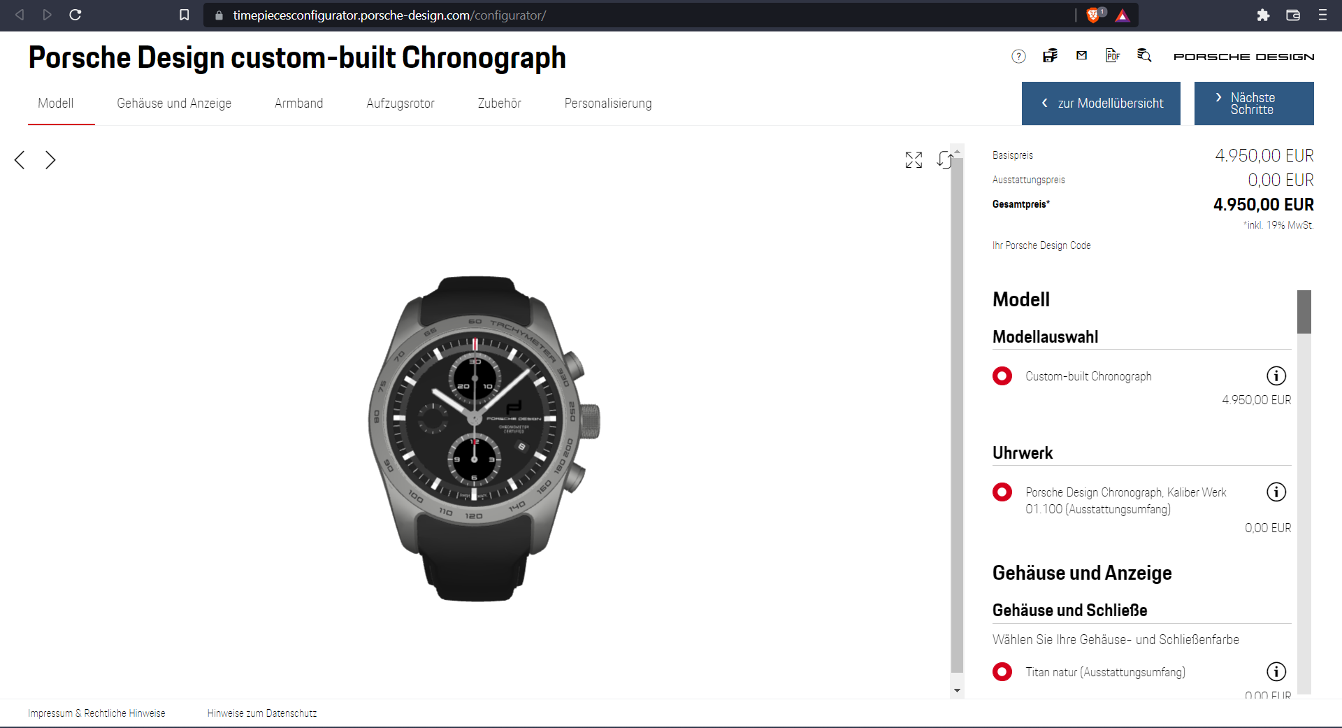 porsche-design | Configurator Database