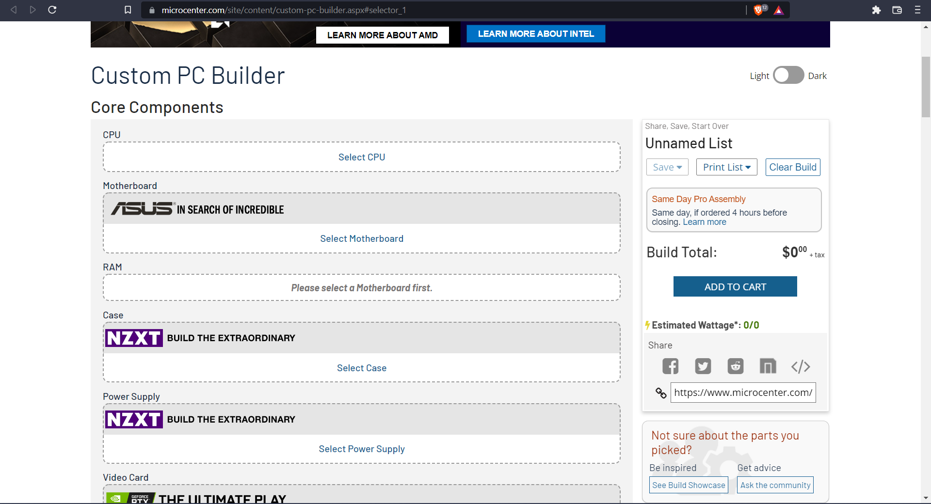 microcenter | Configurator Database