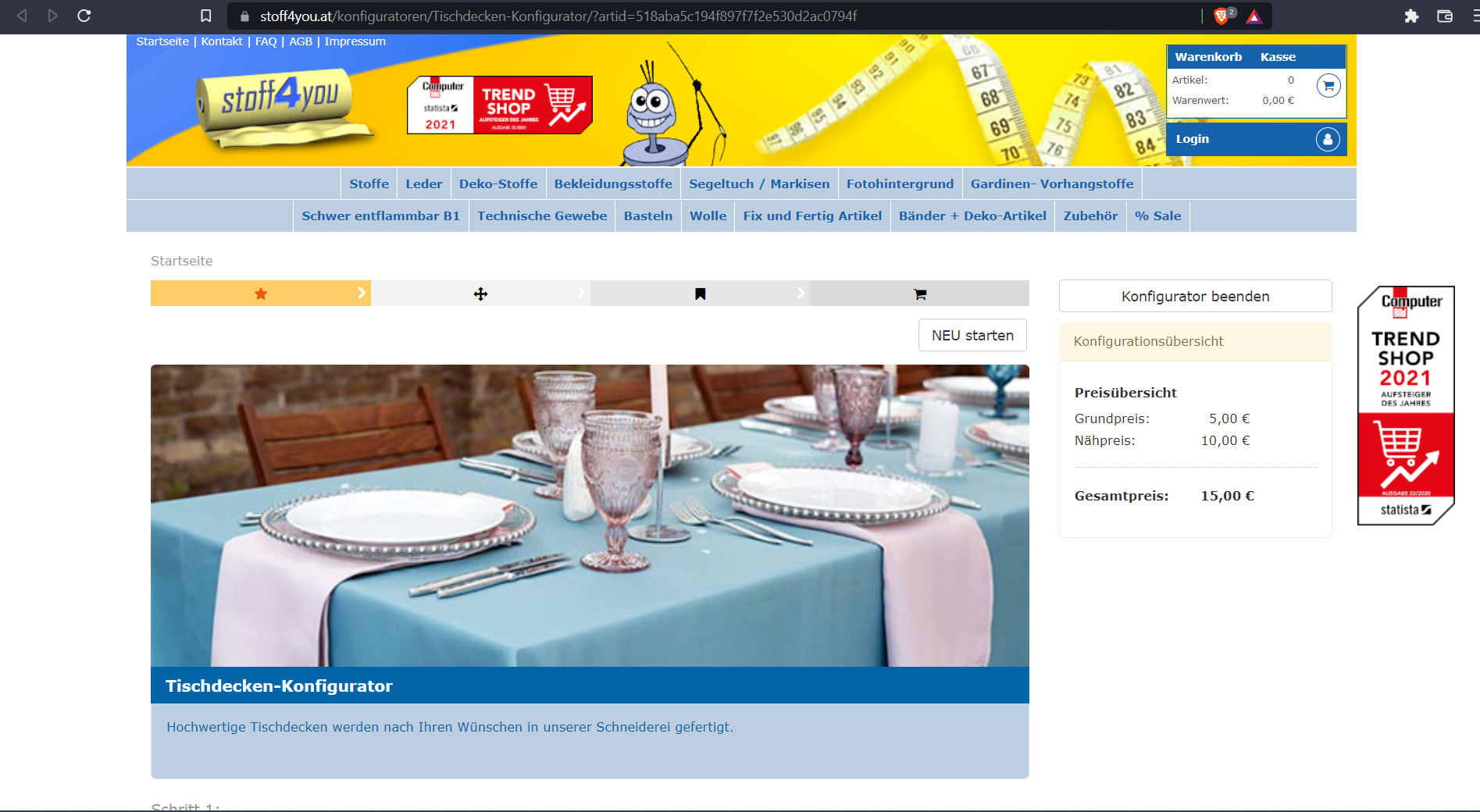 Stoff4you | Configurator Database