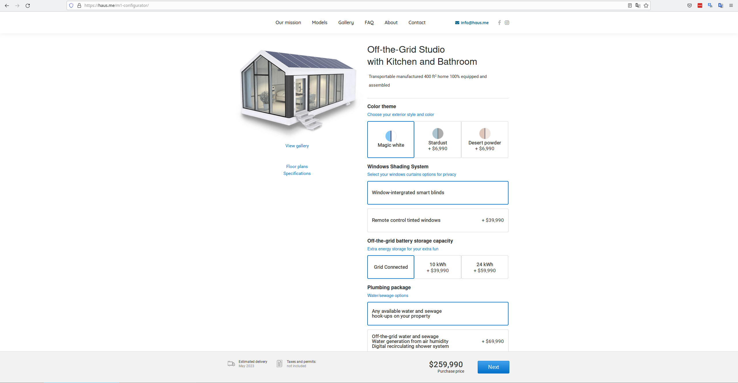 Haus me | Configurator Database