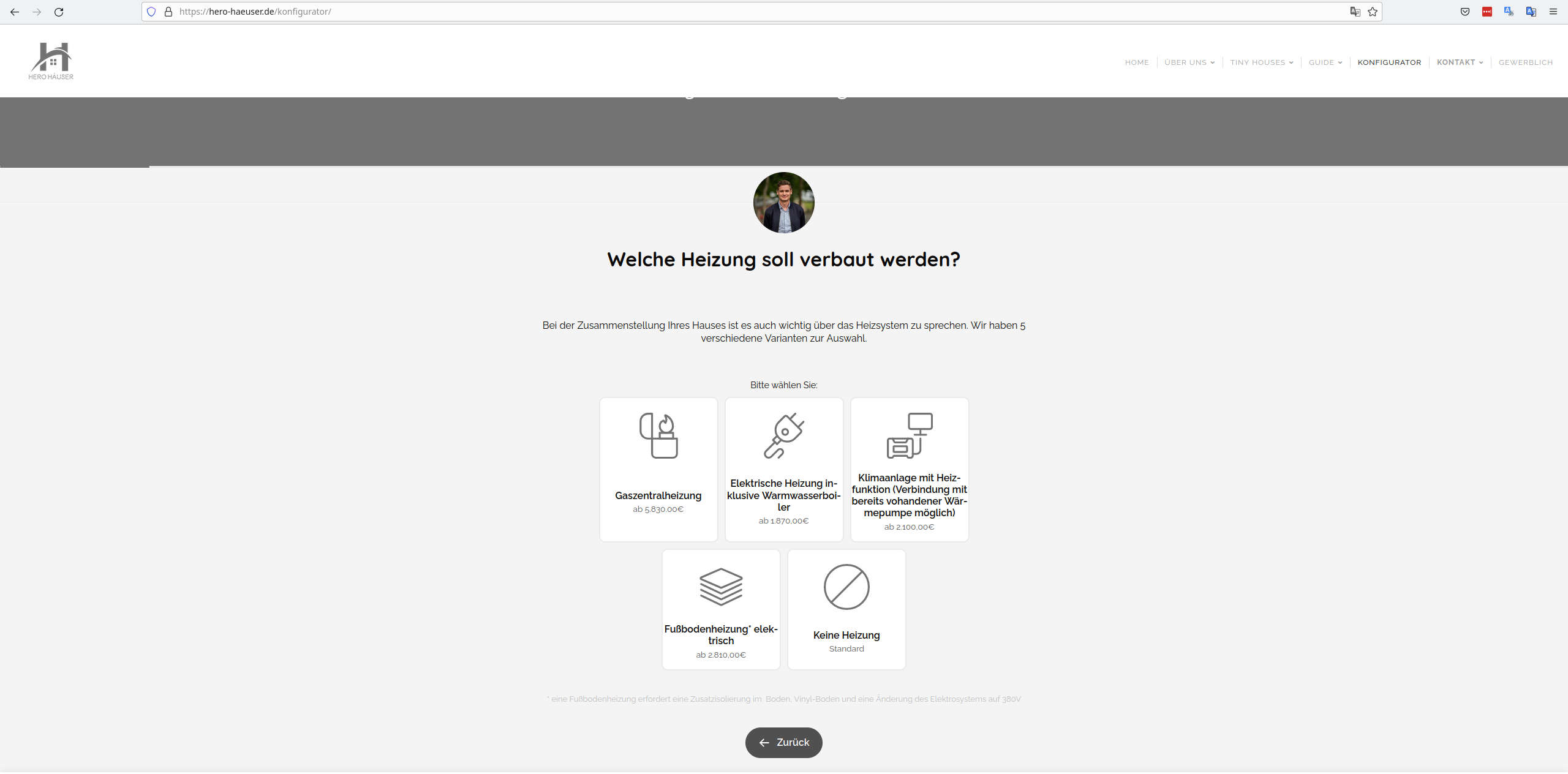 Hero Häuser | Configurator Database