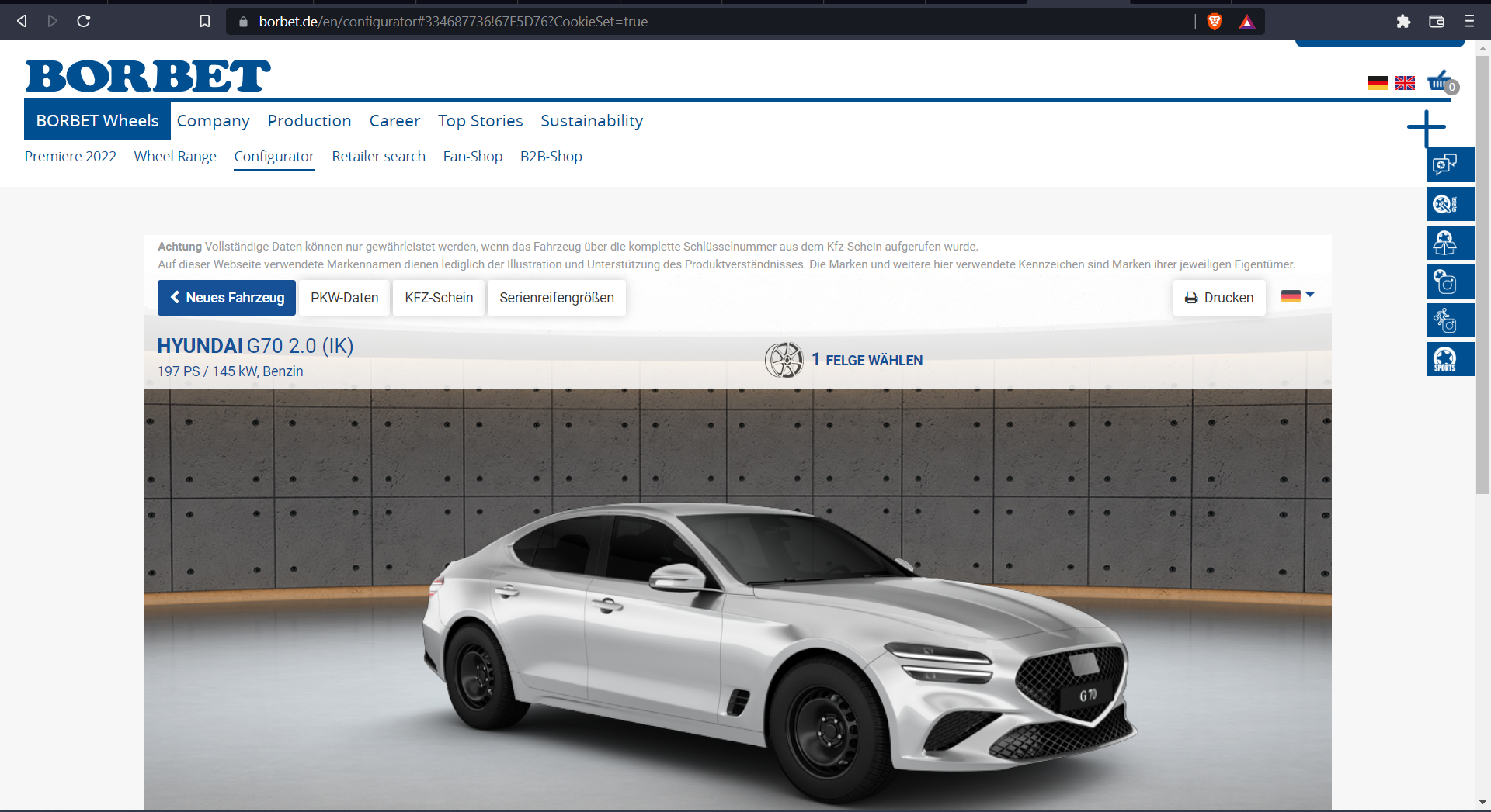 Borbet | Configurator Database