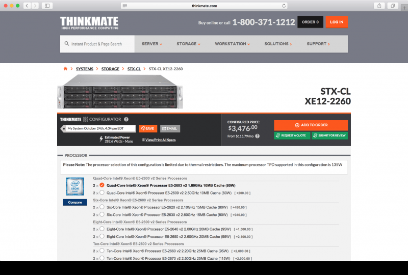 Thinkmate | Configurator Database