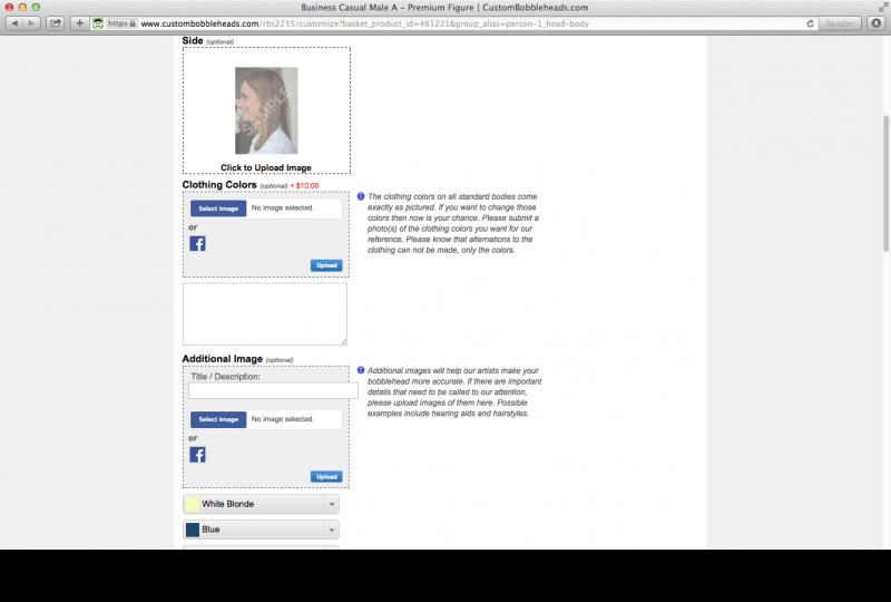 CustomBobbleheads.com | Configurator Database