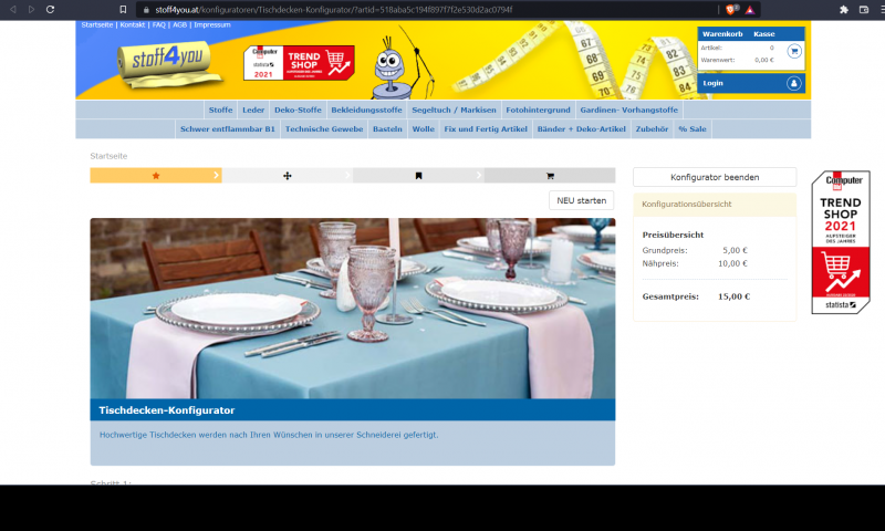 Stoff4you | Configurator Database