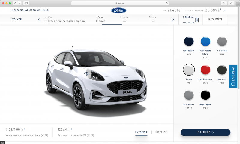 Ford ES | Configurator Database
