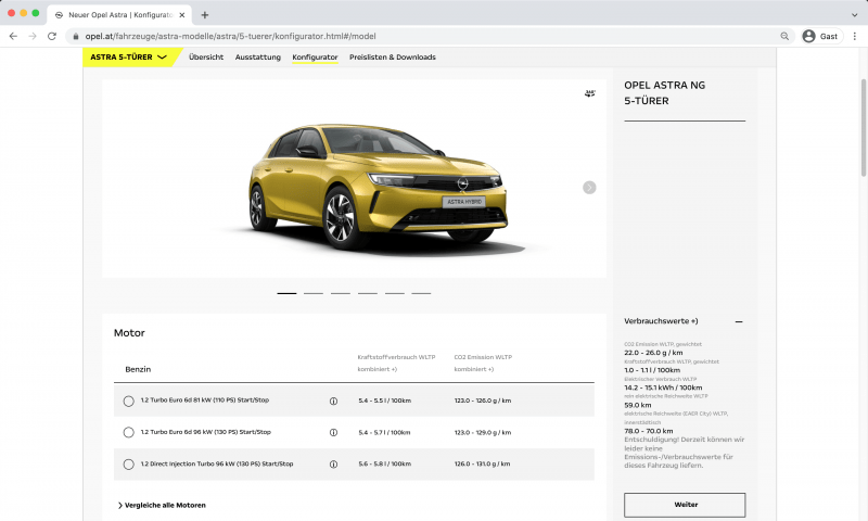Opel | Configurator Database